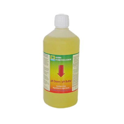 PH down GHE 1L, pH+ et pH-, correction du pH des solutions nutritives